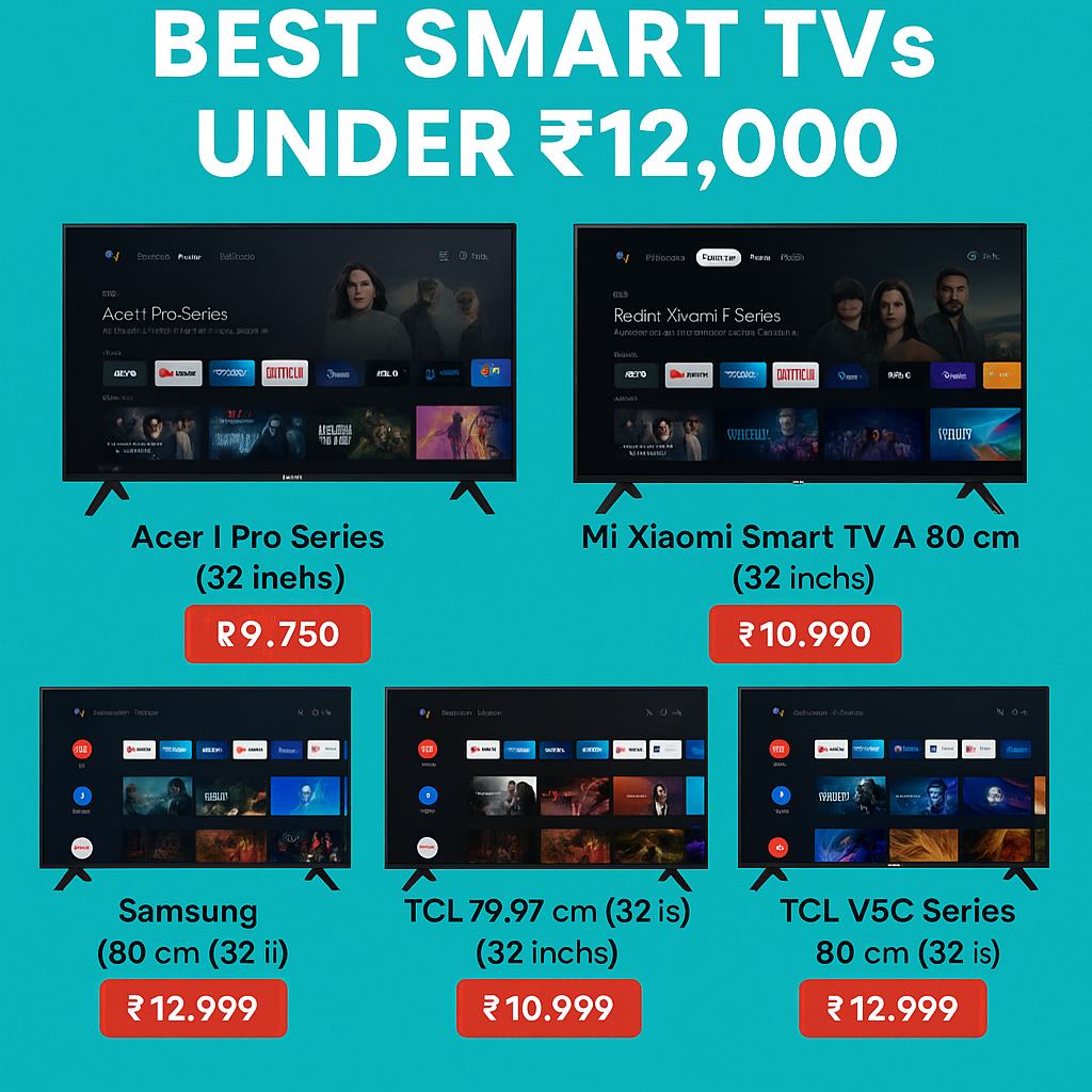 Best Budget Smart TV 12K in India - Best 32 Inch Budget Picks